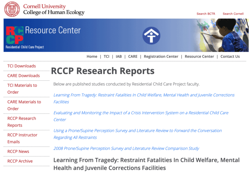 Therapeutic crisis intervention TCI Training System Overview